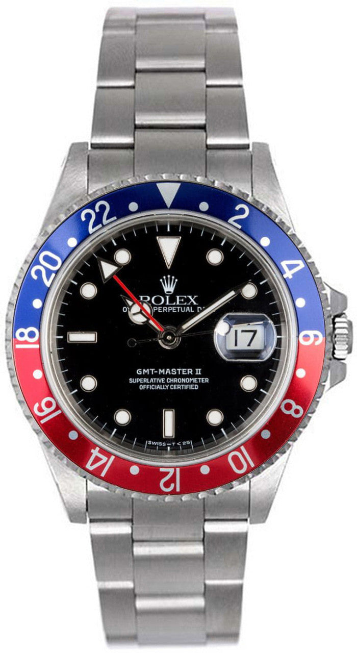 Rolex GMT II Pepsi Blue & Red Bezel 40mm 16710 with Papers – Gamzo & Co